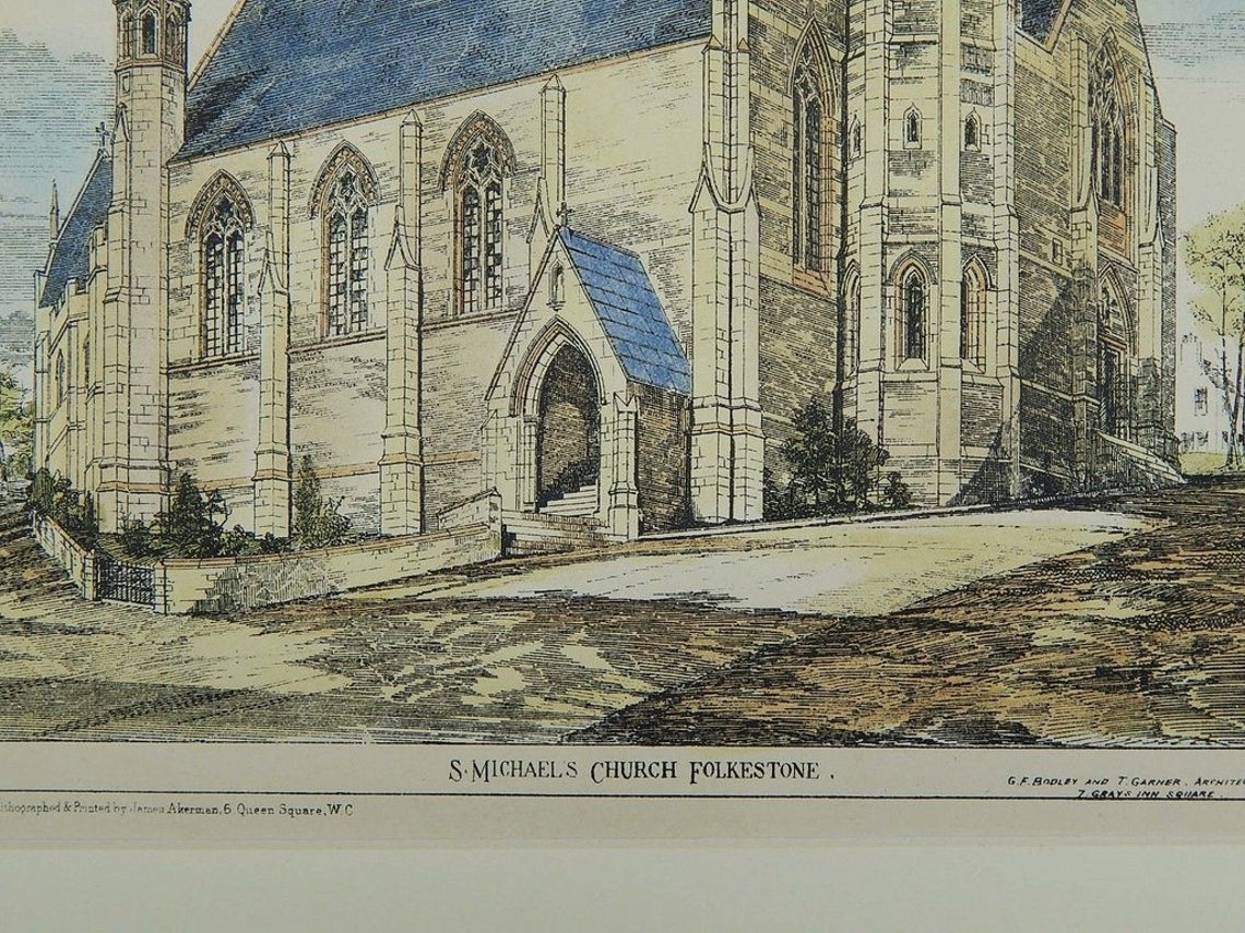 St Michael's Church, Folkestone, Kent, England, 1884. Bodley & Garner ...