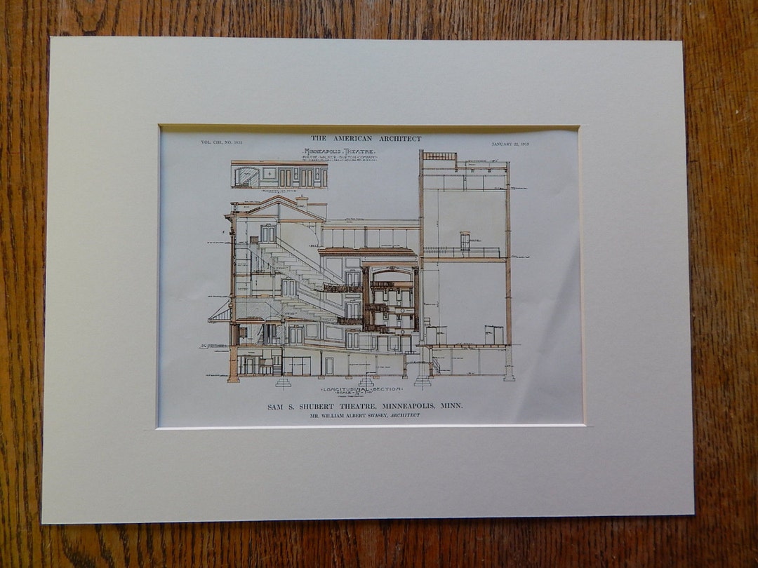 Sam Shubert Theatre, de Minneapolis, Minnesota, 1913, W un Swasey ...