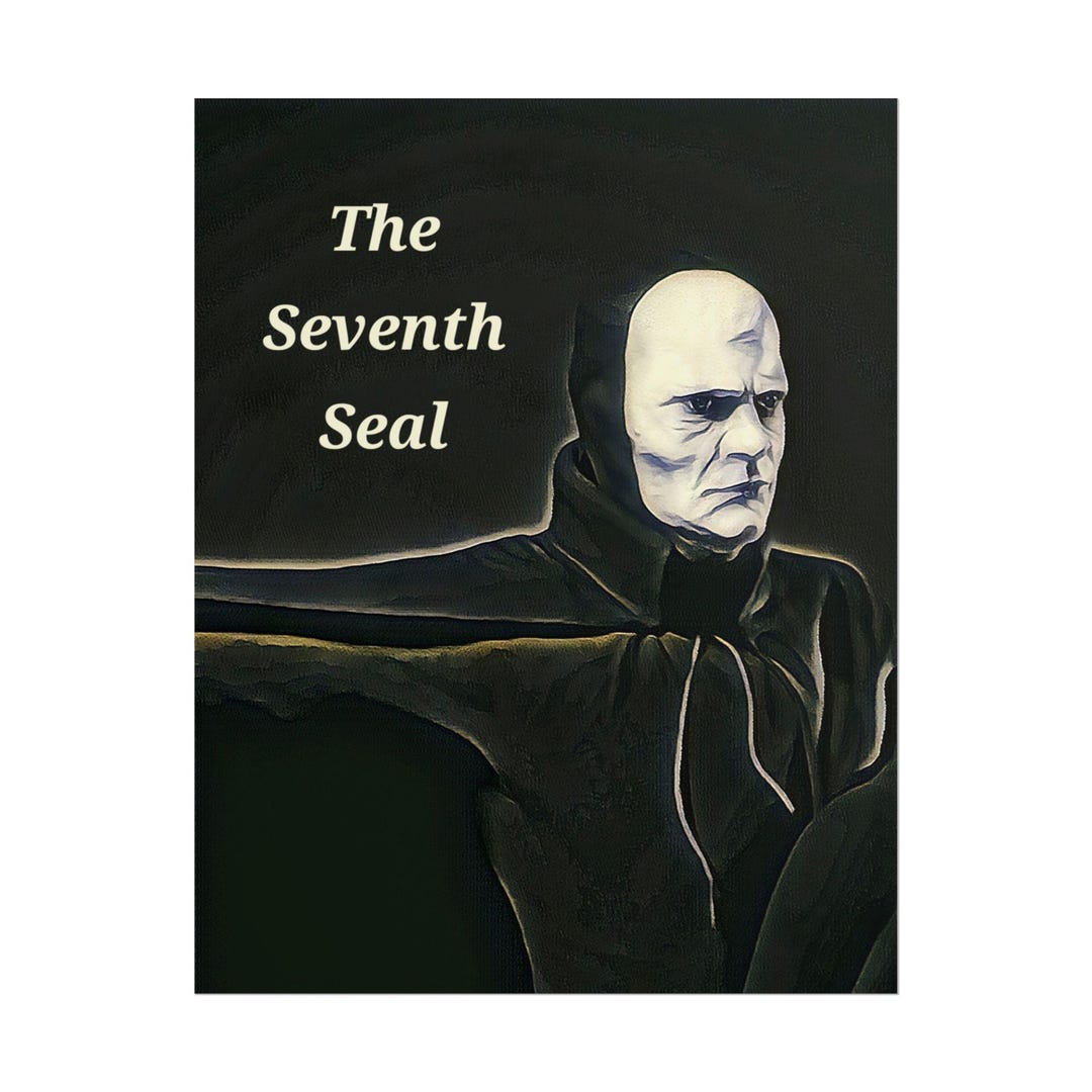 The Seventh Seal- Movie Poster - Etsy