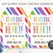 Printable Rainbow Thank You Tags for Teachers, Work of Heart Favor Tags ...