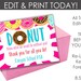 Donut Printable Full Size Sign Printable Thank You Teacher - Etsy