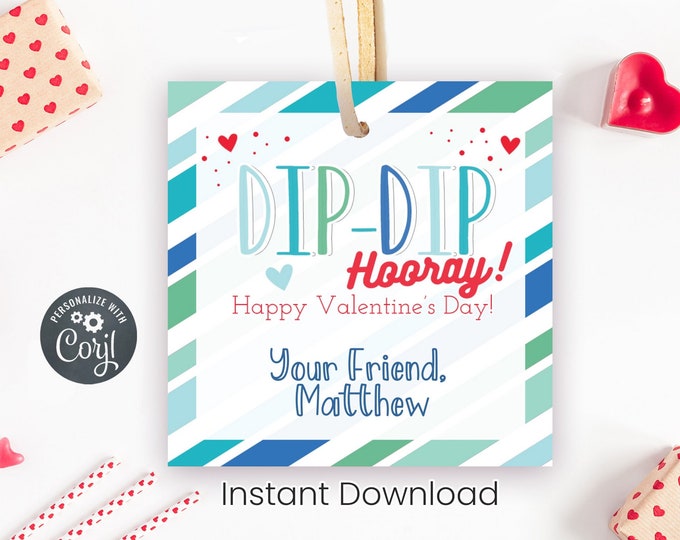 Instant Download Printable Fun Dip Valentine - Etsy