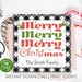 Editable Gingham Merry Christmas Gift Tags Printable for Christmas ...