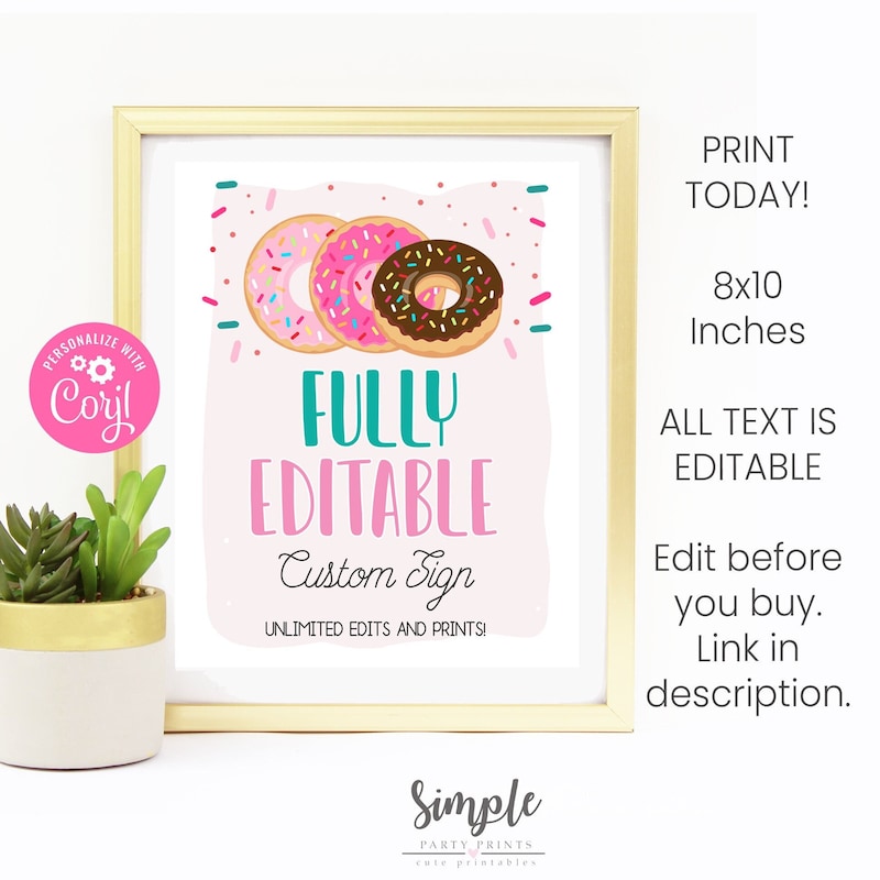 Donut Sign - Etsy