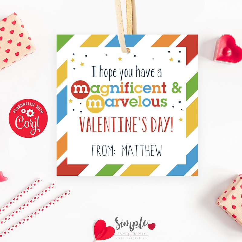 M&m Valentine Gift Tag - 60+ Gift Ideas for 2026