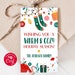 Printable Holiday Gift Tag | Editable Warm & Cozy Christmas Label ...