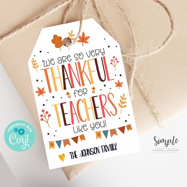 Thanksgiving Tags - Etsy