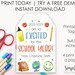 Back to School Printable Tag for Highlighters, Editable Back to School ...