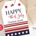 Editable 4th of July Tags, Happy Fourth of July Label, Tags for Cookies ...