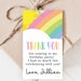 Editable Pastel Rainbow Favor Tags, Personalized Pastel Rainbow Gift ...