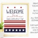4th of July Welcome Sign Template Editable 8x10 Sign - Etsy