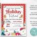 Editable Holiday Festival Flyer Template, Digital Download Christmas ...