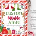 Editable Holiday 8x10 Printable Sign, Personalized Christmas Food Sign ...