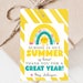 Summertime Treat Favor Tags Printable End of the School Year Gift Tags ...