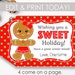 Gingerbread Man Printable Gift Tags, Girl Holiday Tags, Christmas ...