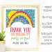 Editable Rainbow Favor Table Sign, Girl Birthday Decorations, Printable ...