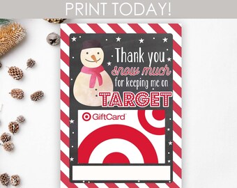 Editable Christmas Gift Card Holder Printable Holiday | Etsy
