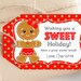 Gingerbread Man Printable Gift Tags, Girl Holiday Tags, Christmas ...