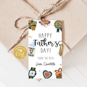 Printable Father's Day Tag, Happy Fathers Day Gift Ideas for Fads, Beer ...
