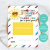 Printable End of the School Year Gift Card Holder, End of the Year Gift ...