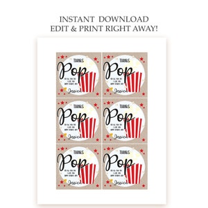 Printable Father's Day Tag, Happy Fathers Day Gift Ideas for Friends ...