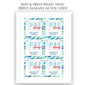 Printable Valentine's Day Fun Dip Candy Tags for Kids Classroom ...