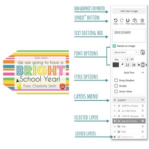 Back to School Printable Tag for Highlighters Editable Back - Etsy