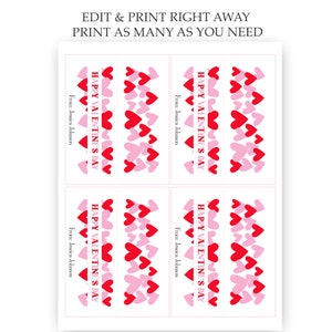 Simple Printable Valentine's Day Treat Bag Topper, Goodie Bag ...