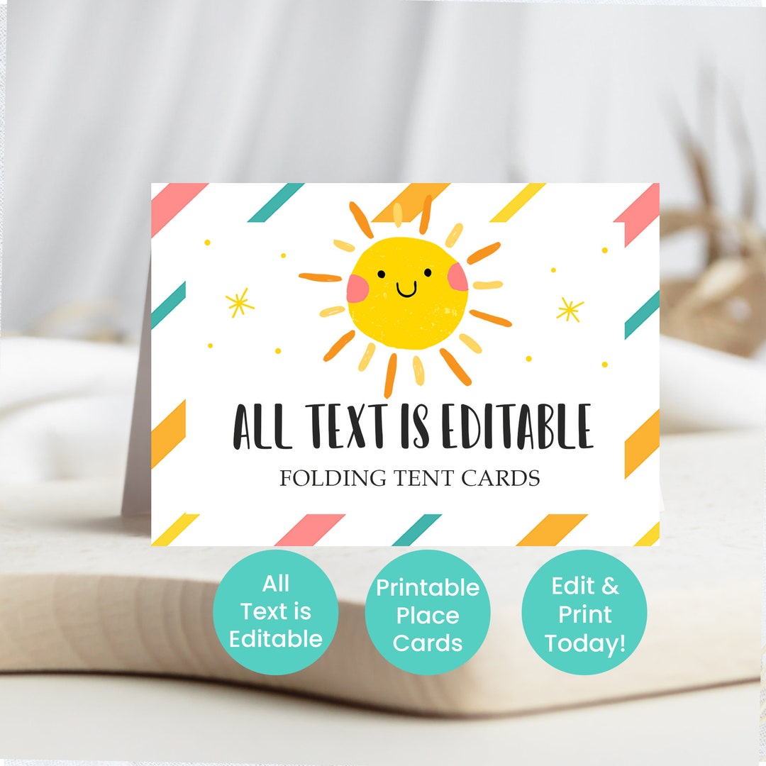 Printable Summer Party Food Labels | Pool Party Decorations ...