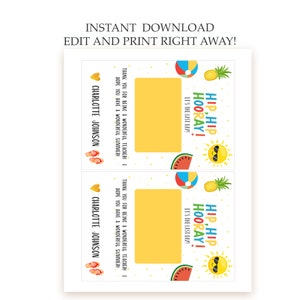 Printable End of the School Year Gift Card Holder Template, Summer is ...