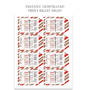 Printable Kit Kat Thank You Tags, Appreciation Tags for Teachers ...