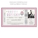 Printable Happy Birthday Concert Ticket Template Show - Etsy