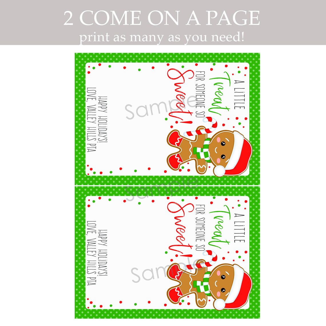 Editable Christmas Gift Card Holder Printable Holiday - Etsy