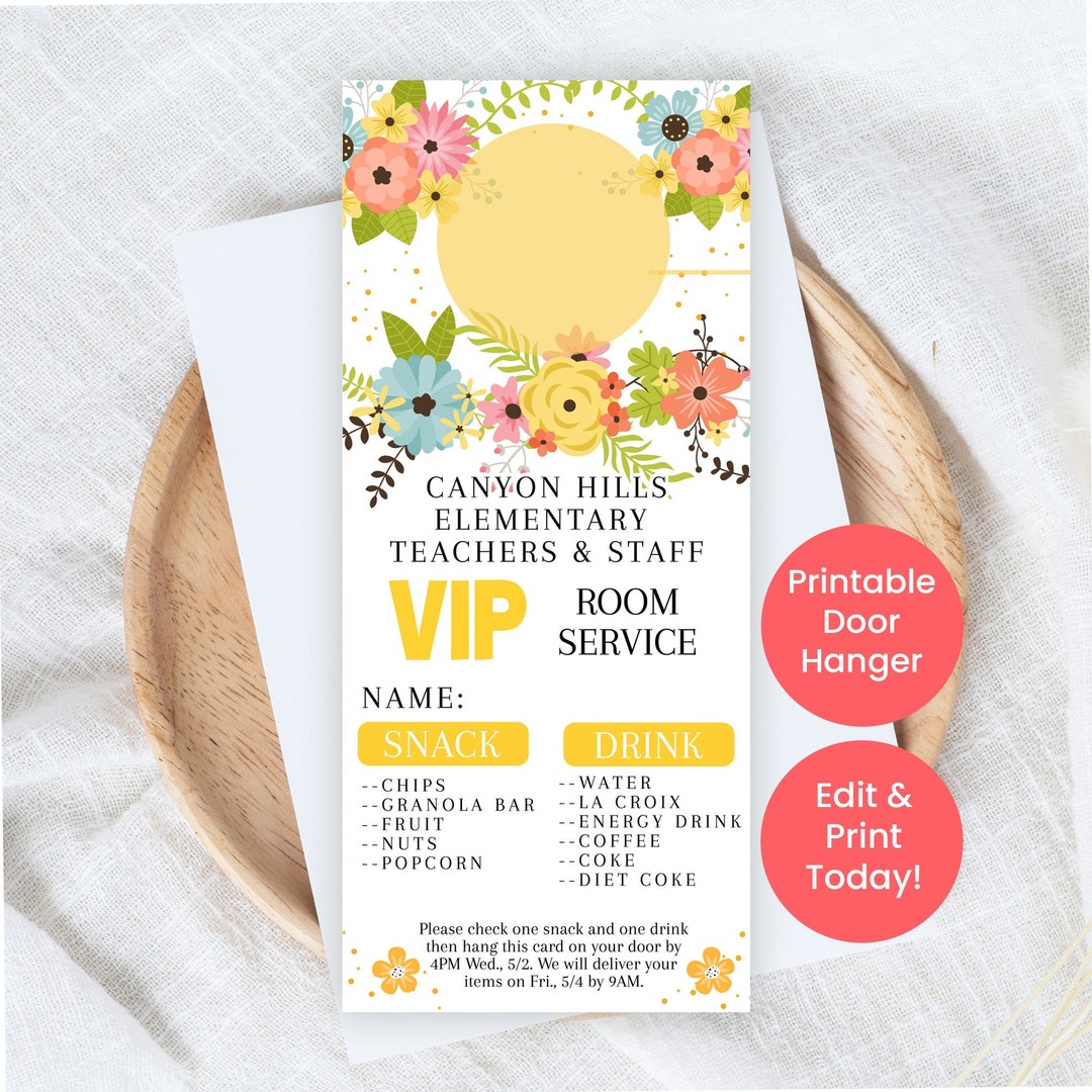 Editable Colorful Floral Door Hanger, Teacher Appreciation Making Us ...