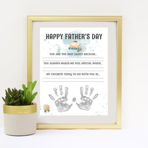 Father's Day Printable Sheet From Kids, All About My Dad, Kid ...
