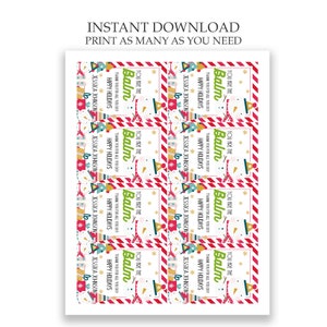 Holiday Chapstick Tags, Christmas Gift Ideas for Friends & Co-workers ...