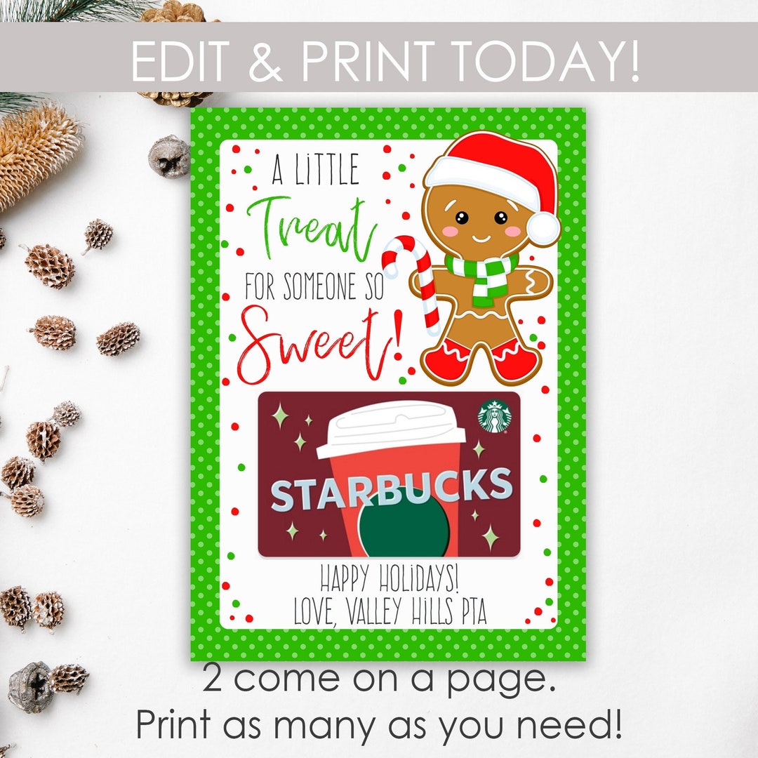Editable Christmas Gift Card Holder, Printable Holiday Giftcard Holder ...