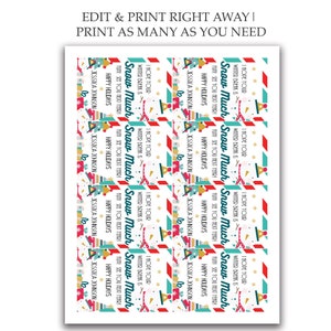 Winter Break Wishes Tag | Christmas Gift Ideas From Kids | Editable ...