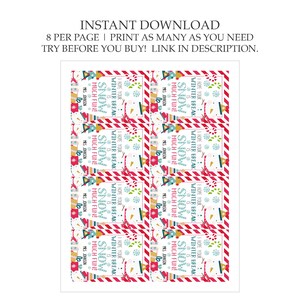 Winter Break Printable Tags, Christmas Gift Ideas for Students & Co ...