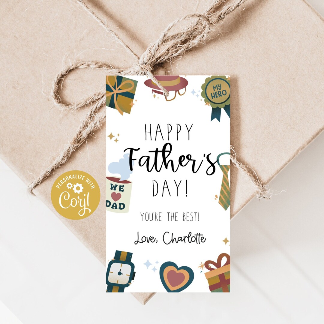 Printable Father's Day Tag, Happy Fathers Day Gift Ideas for Fads, Beer ...