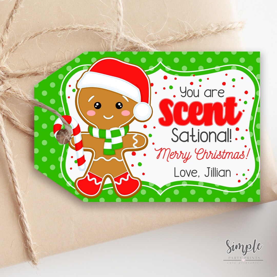 Holiday Soap Printable Gift Tags, Scent Sational Tags, Christmas ...