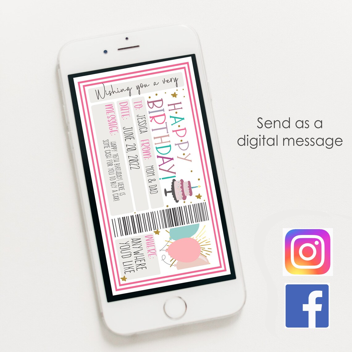 Editable Birthday Gift Voucher Printable Bday Certificate - Etsy