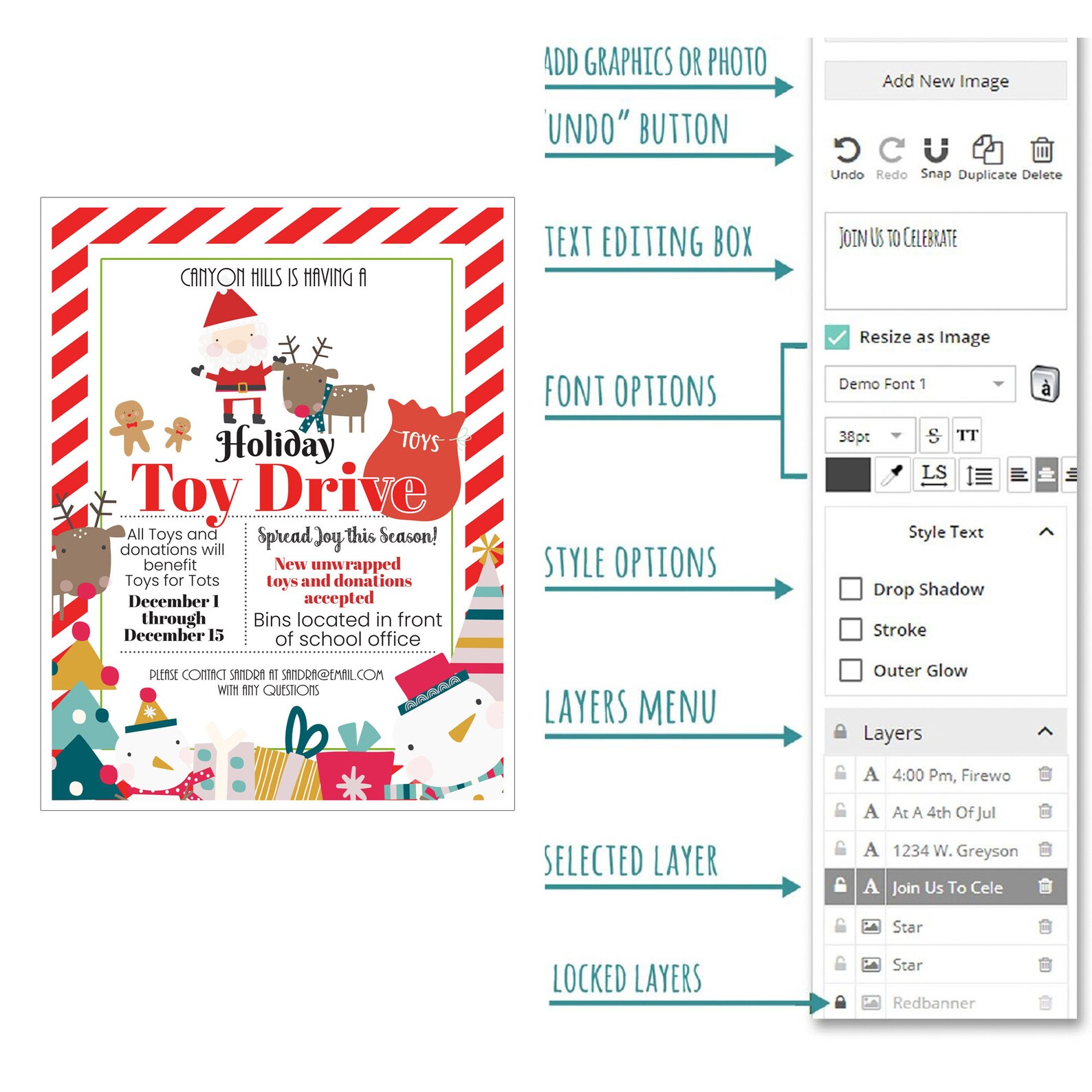 Editable Holiday Toy Drive Flyer Template, Digital Download Christmas ...