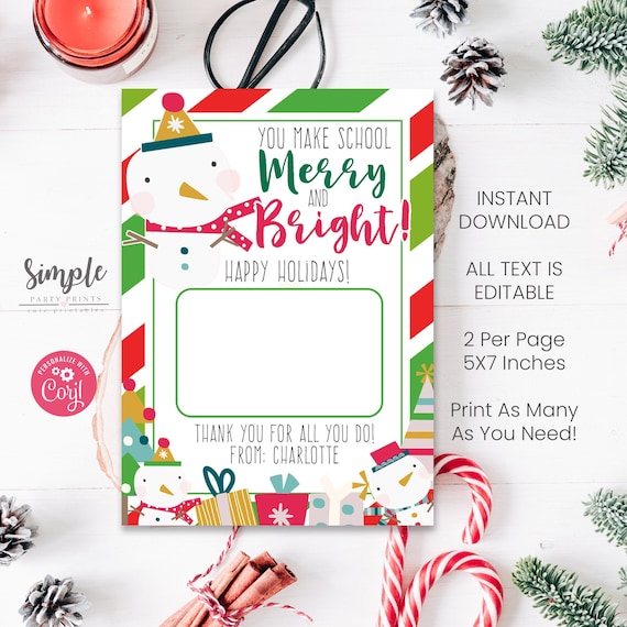 Christmas Printable Gift Card Holder | Instant Gift Card Holder | Gifts ...