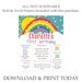 Editable Rainbow All About Me Poster Girl Birthday - Etsy