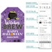 Editable Witches Brew Wine Gift Tags, Printable Halloween Tag ...
