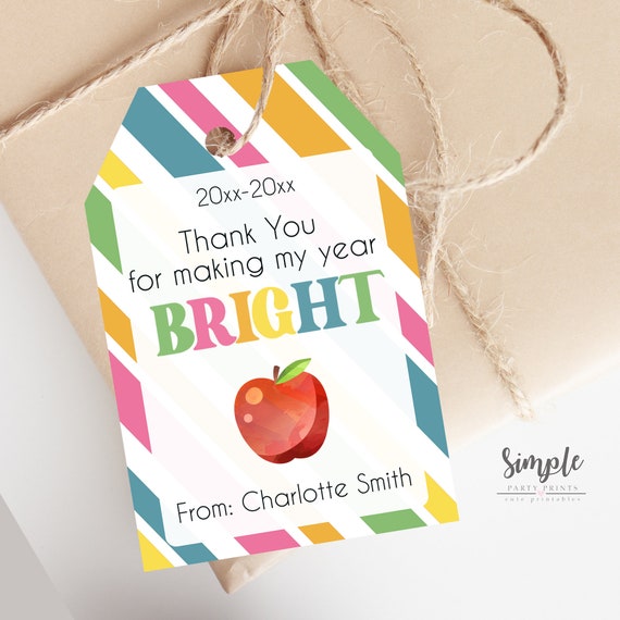 Back to School Printable Tag for Highlighters, Editable Back to School ...