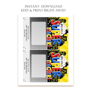 Super Hero Teacher Gift Card Holder, Teacher Appreciation Gifts ...