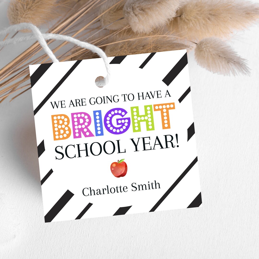Back to School Printable Tag for Highlighters | Editable Back to School ...