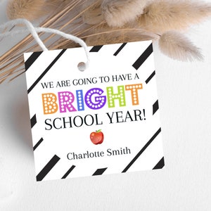 Back to School Printable Tag for Highlighters | Editable Back to School ...